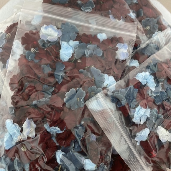 Party Supplies | Red And Blue Fake Flower Decorations For Celebration ...